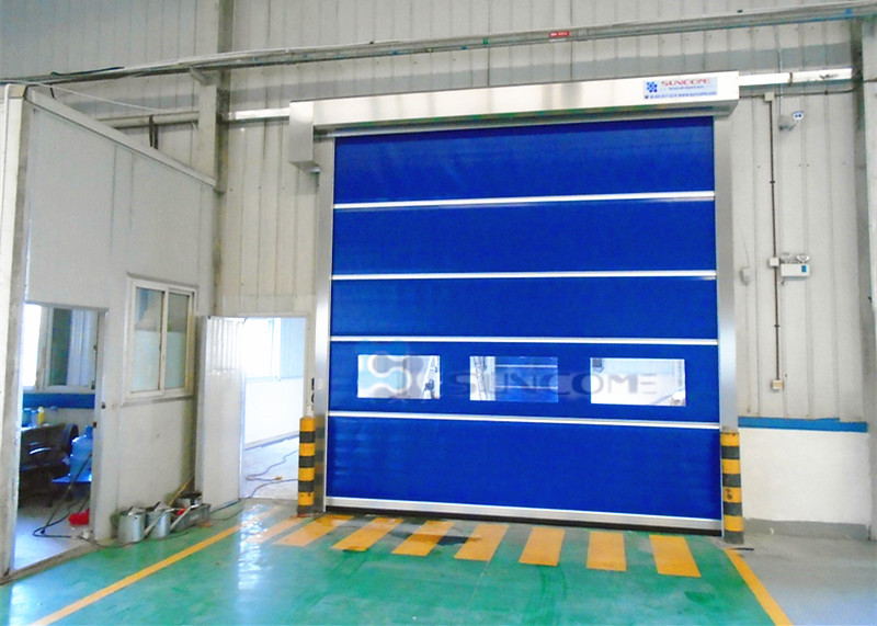 Blue High Speed Doors Up To 80 Inches Per Second Closing Speed
