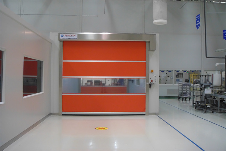 Colorful Quick Interior High Speed Shutter Door With Wind - Bar